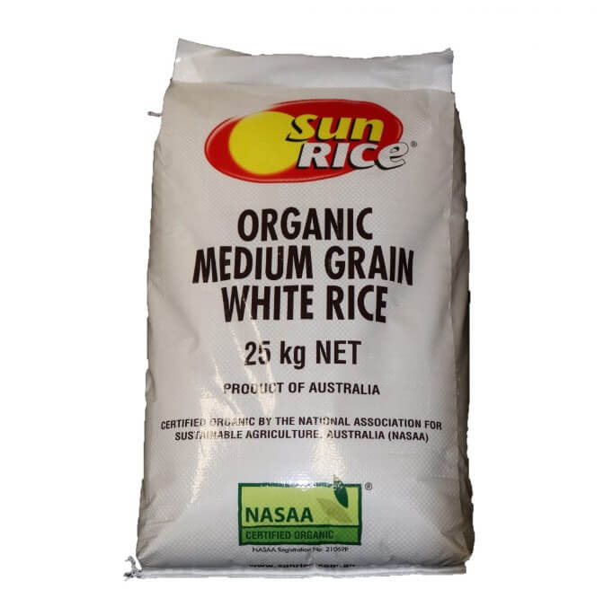 Rice Medium Grain Organic 25kg – Online Farmers Market